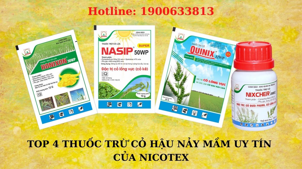Thuốc trừ cỏ hậu nảy mầm – Top 4 sản phẩm tốt nhất của Nicotex ...